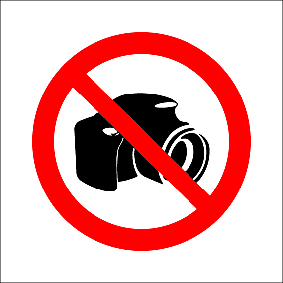 Fotografering forbudt merke - JA Skilter AS